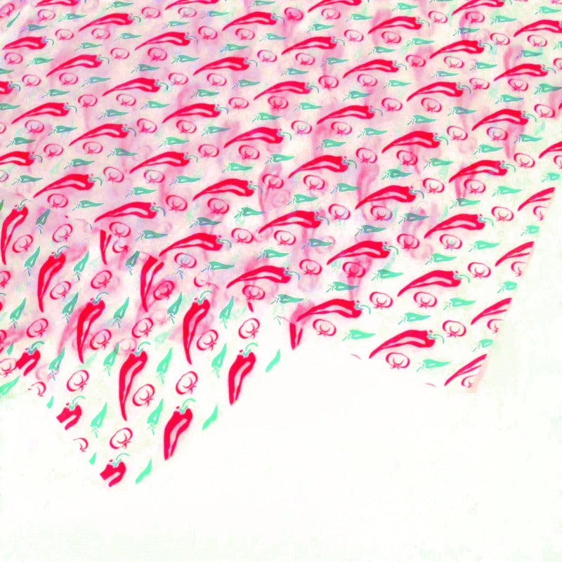 12" X 12" Chili Pepper Checkered Deli Sandwich Wrap Wax Paper – To Go ...